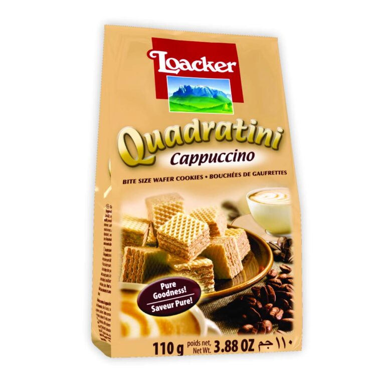 Loacker Quadratini Cappuccino 110gx12 莱家卡布奇诺味威化饼 110gx12 8000380140565 ...